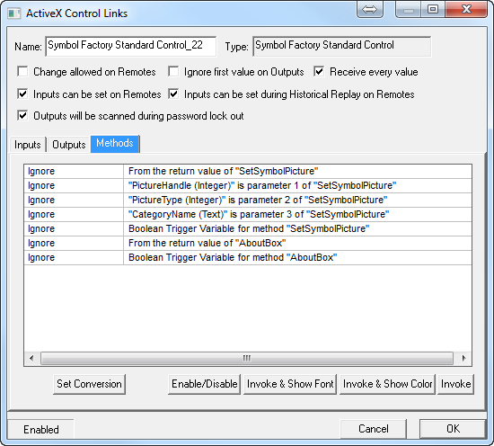 ActiveX Controls > ActiveX Variables Methods