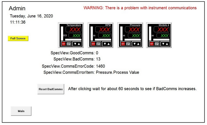 User Guide > Handling lost COMMS